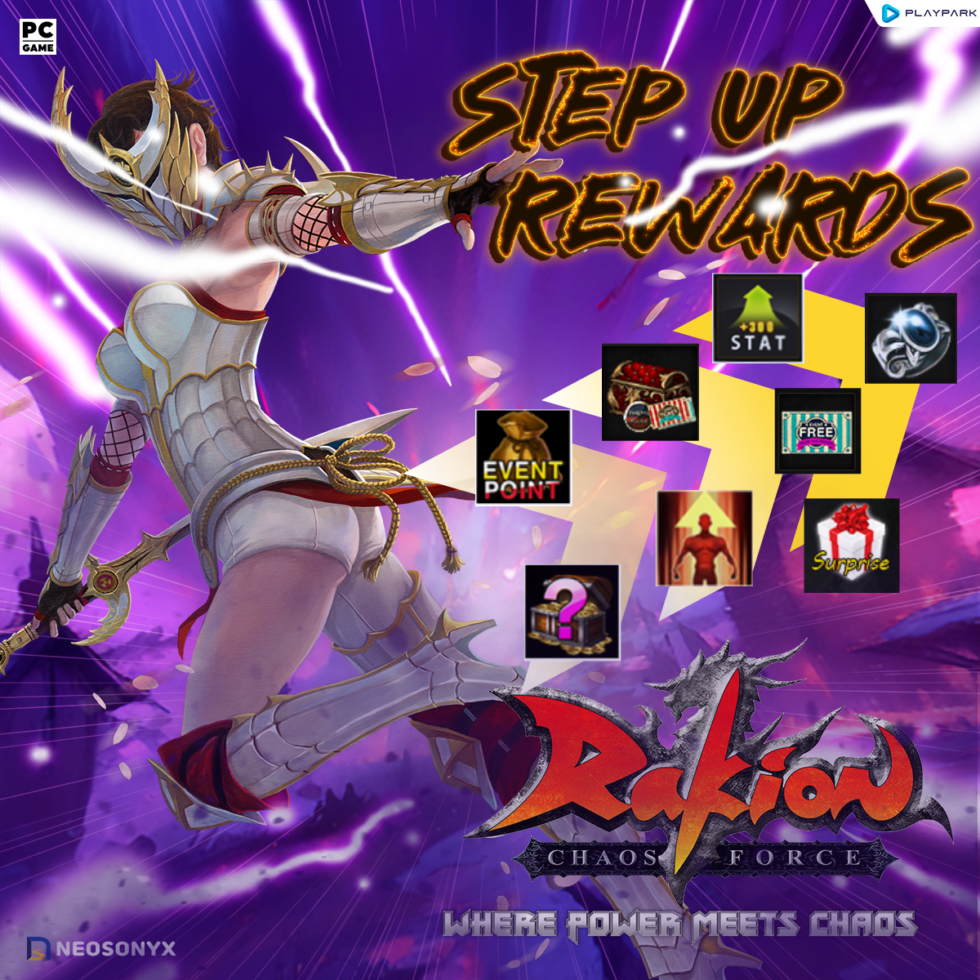 PlayMall WebShop: 2-Days Promo STEP UP REWARDS | Rakion SEA by PlayPark